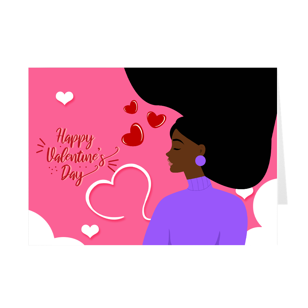 Heart Filled With Love - African American Woman - Black Valentine's Da ...
