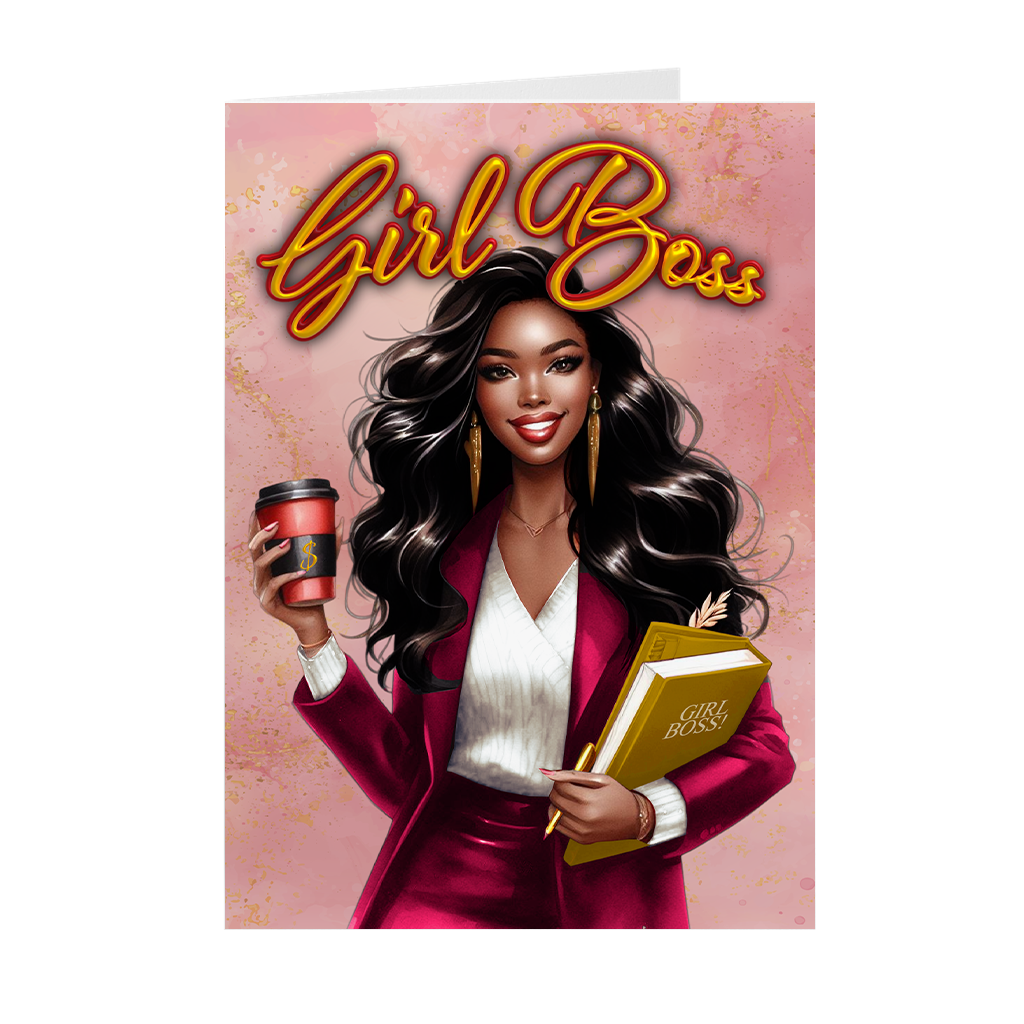 Brains, Beauty & Style - African American Girl Boss Cards – Black ...