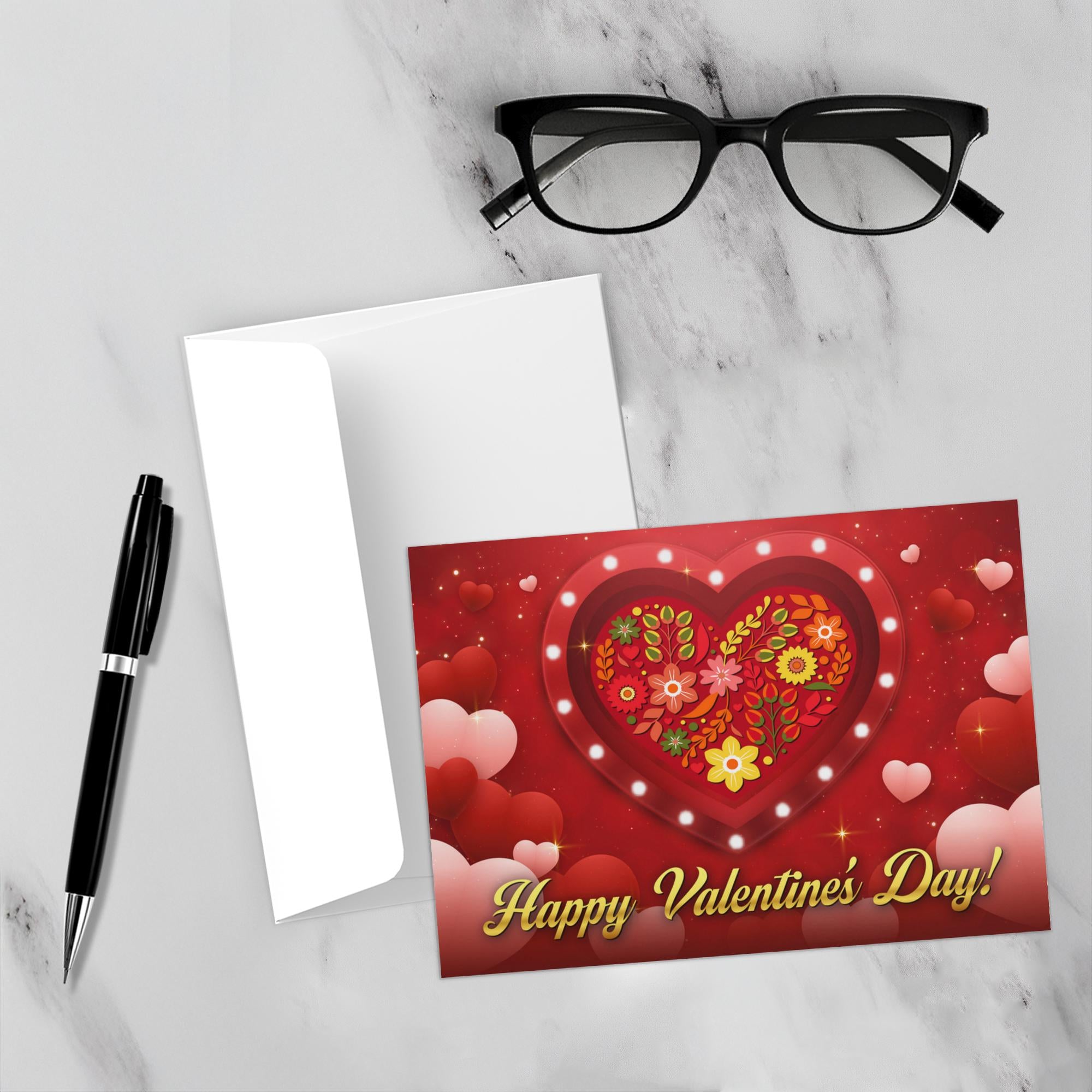 Spotlight on Love - Happy Valentine's Day - Holiday Greeting Cards - H ...