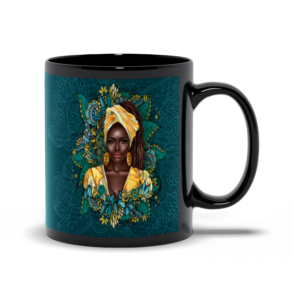 Black Girl Magic Glow - African American Woman - Coffee Mugs – Black ...
