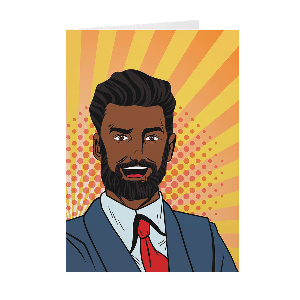 African American Man Drawing